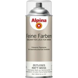 Alpina - Feine Farben Sprühlack Matt-weiß edelmatt 400 ml Sprühlacke