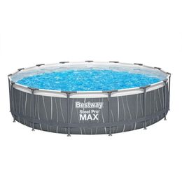 Bestway Steel Pro max™ Ersatz Frame Pool ohne Zubehör ø 457 x 107 cm, LED-Design, rund