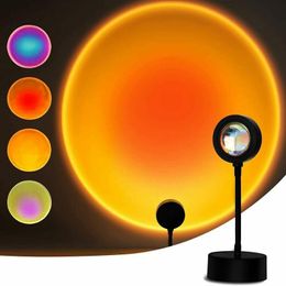 Tovbmup - Sunset Light 16 Farben Fernbedienung 360 Grad drehbar Projektor Licht Party Schlafzimmer Dekoration