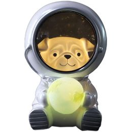 Amirror Smart Ug - Spaceman LED-Nachtlicht, Astronauten-Nachtlicht, Harz-Ornament, Hund