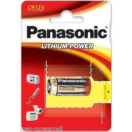 Panasonic - CR123A 3V Photo Power Lithium Batterie (1er Blister)