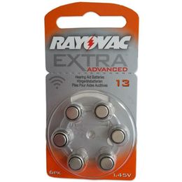 Extra Advanced 13 PR48 Hörgeräte Batterie (6er Blister) - Rayovac