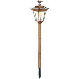 Solar Standleuchte Tivoli, Höhe 68 cm, kupferfarben, Lichtfarbe warmweiß 102062 - Esotec