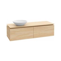 Villeroy & Boch Legato Waschtischunterschrank B595, 1600x380x500mm, Waschtisch links, Farbe: White Wood - B59500E8 - Villeroy&boch