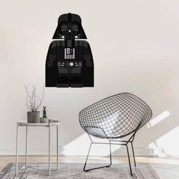 K&L WALL ART Playmobil Darth Vader StarWars Wandtattoo 65x100cm Mädchen Junge Kinderzimmer