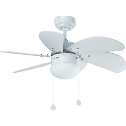 Faro Barcelona Deckenventilator Palao Weiß 81 cm mit Licht