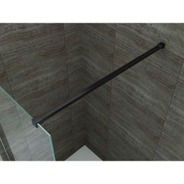 ALPHABAD 140 cm SLIM-DESIGN-Haltestange für Duschwände (schwarz) - schwarz la