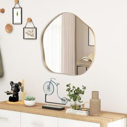 Costway unregelmäßiger Wandspiegel, asymmetrischer Spiegel, gerahmter Hängespiegel, moderner Kosmetikspiegel Wand, dekorativ für Flur Badezimmer