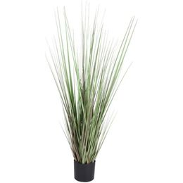 BURI - Künstliches Gras 120cm Dekogras Grashalm Kunstpflanze Zimmerpflanze Blumentopf