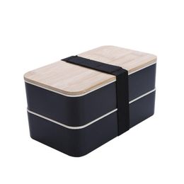 Eting - Bento Box im japanischen Stil 2-stufige Lunchbox Brotdose mit Fächern