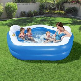 LONGZIMING - Bestway Family Fun Lounge Pool 213x206x69 cm