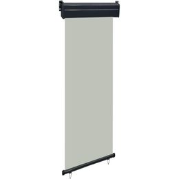 LONGZIMING - Balkon-Seitenmarkise 60 × 250 cm Grau