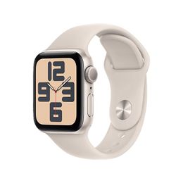 Apple Watch SE (2023) GPS 40 mm Smartwatch Aluminium Fluorelastomer, 150-200 mm, Polarstern