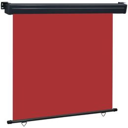 LONGZIMING - Balkon-Seitenmarkise 160 × 250 cm Rot
