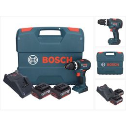 Bosch - gsb 18V-55 Professional Akku Schlagbohrschrauber 18 v 55 Nm Brushless ( 0615990L7C ) + 2x Akku 4,0 Ah + Ladegerät + Koffer