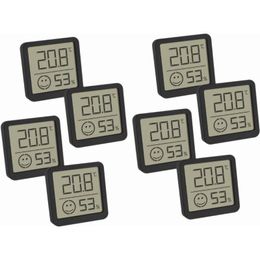 TFA Digitales Thermo-Hygrometer 30.5053.01.02, 8 Stück, schwarz