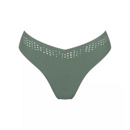 Sloggi - Bikini Slip mit hohem Beinausschnitt - Dark Green XL - Sloggi Shore Arienzo - Bademode für Frauen