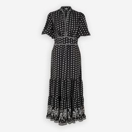 TK Maxx Schwarzes geblümtes Maxikleid