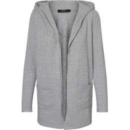 Véro Moda VERO MODA® Strickjacke, Kapuze, Melange, für Damen, grau, XS