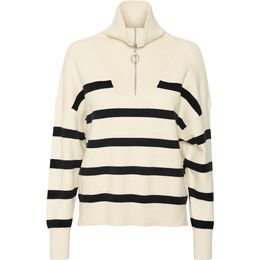 Véro Moda VERO MODA® Pullover, Troyer, Streifen, für Damen, beige, M