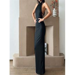 AFAZ New Trading UG Sommerkleid Abendkleid/CocktailkleidSexy rückenfreies Schlitzkleid für Damen