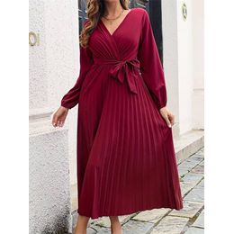 AFAZ New Trading UG Sommerkleid V-Ausschnitt Kleid langes Damenkleid Kleid Abendkleid Cocktailkleid