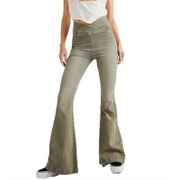 AFAZ New Trading UG Bootcuthose Damen Bootcut Jeans hohe Hose Jogginghose Trainingshose Freizeithose