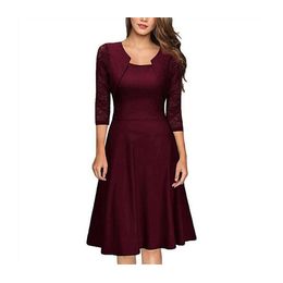 AFAZ New Trading UG Abendkleid Kleider Damen Spitzenkleider Midikleider Abendkleid Partykleid Kleid