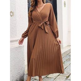 AFAZ New Trading UG Sommerkleid V-Ausschnitt Kleid langes Damenkleid Kleid Abendkleid Cocktailkleid