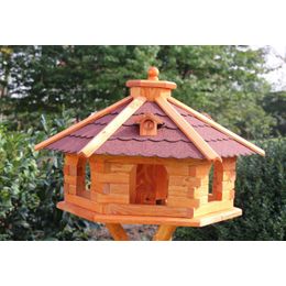 Holzdekoladen Vogelhaus XXL Vogelhaus aus Holz 67x45 cm wetterfest Typ 5.1