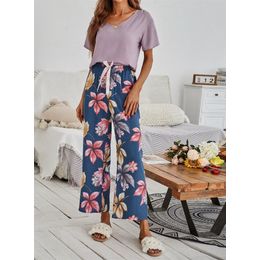 AFAZ New Trading UG Pyjama Frühlings- und Sommer-Hauskleidung