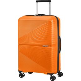 American Tourister® Hartschalen-Trolley Airconic, 67 cm, 4 Rollen, Koffer mittel groß Reisegepäck Reisekoffer TSA-Zahlenschloss, orange