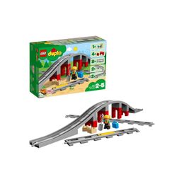 Lego® Konstruktionsspielsteine DUPLO Eisenbahnbrücke und Schienen