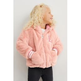 C&A Kunstfell-Jacke mit Kapuze