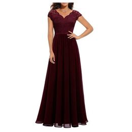 AFAZ New Trading UG Abendkleid Damen kleid einfarbig Taillenkleid Cocktailkleid Partykleid Maxikleid