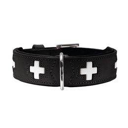 DOG SPORTHEIMTIERPRODUKTE GMBH Halsband Swiss nickel Gr.32 Ökoleder schwarz/Nappa schwarz