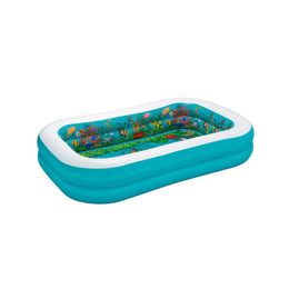 Bestway Planschbecken Aufblasbares Planschbecken für Kinder Bestway 3D 262 x 175 x 51 cm Bl