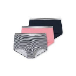 Schiesser Panty "95/5" (3er-Pack) mit softem Bundgummi, rosa|schwarz