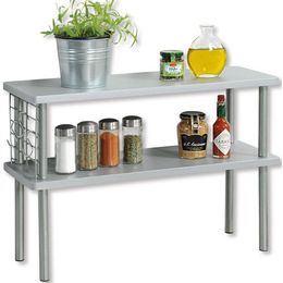 KESPER for kitchen & home KESPER for kitchen & home Ablageregal, mit 2 Ablageböden in Farbe grau, grau