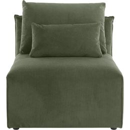Andas Sessel Nöre, Modul - zum Zusammenstellen; in vielen Bezugsqualitäten und Farben, grün