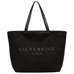 Liebeskind Berlin Shopper NOOS Aurora20-Canvas, mit Reißverschluss-Innenfach, schwarz