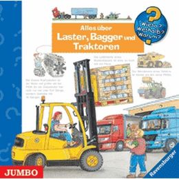 Alles über Laster, Bagger und Traktoren,Audio-CD - Wieso? Weshalb? Warum?, Various (Hörbuch)