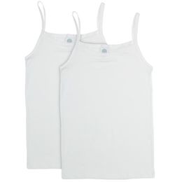 Sanetta - Träger-Unterhemd BASIC TEEN 2er-Pack in weiß, Gr.176