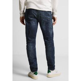 Street One MEN Slim-fit-Jeans Middle Waist, blau
