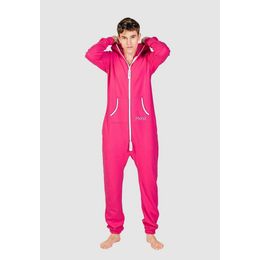 Moniz Jumpsuit mit kuscheligem Komfort, rosa|weiß