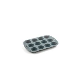 Funktion 12-hole muffin tin grey silicone