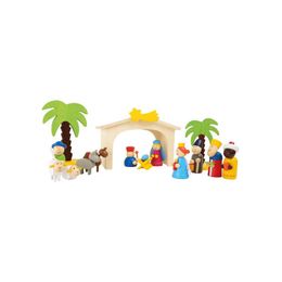 Small Foot - Wooden Nativity Scene Playset 15dlg.