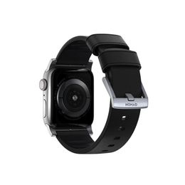 Nomad Active Strap Pro - Black/silver- Apple Watch Ultra 2/1 49mm 9/8/7 45mm/6/SE/5/4 44mm/3/2/1 42mm