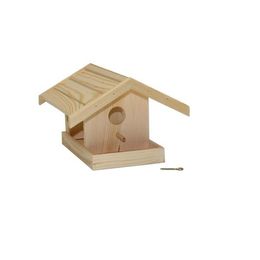 KYNAST Vogelhaus Holz klein zum selber bemalen Futterhaus Häuschen