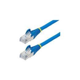 StarTech 7.5m CAT6a Ethernet Cable - Blue - Low Smoke Zero Halogen (LSZH) - 10GbE 500MHz 100W PoE++ Snagless RJ-45 w/Strain Reliefs S/FTP Network Patch Cord - patch cable - 7.5 m - blue